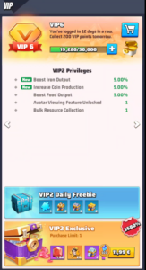 VIP Program – Invest your diamonds in the VIP program to ensure some ...
