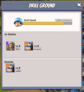 Troops – Obtain, train and upgrade soldiers in barracks and drill ...