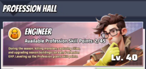 Professions – Engineer and War Leader – Additional skills based on the ...