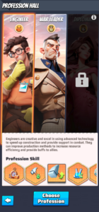 Professions – Engineer and War Leader – Additional skills based on the ...