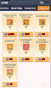 Stores – Buy items for speedup, powerups and hero upgrades using ...