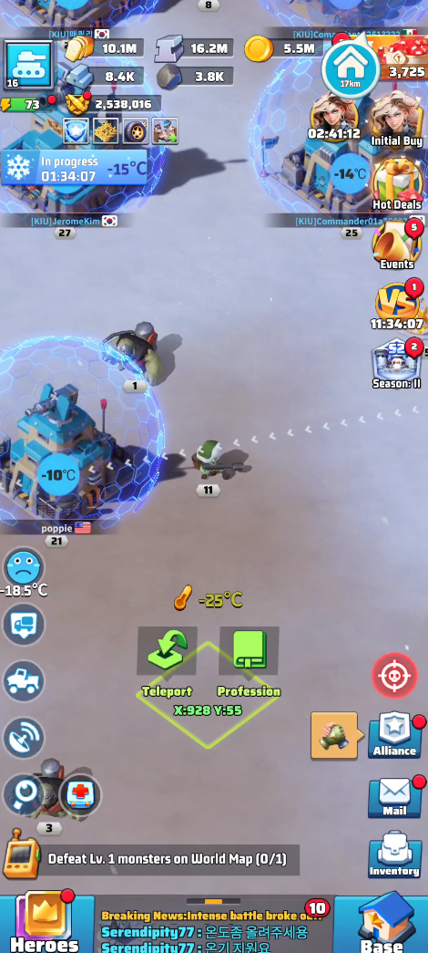 Season 2 – Week 1 – Missions and events: Cold Wave Alert, High-heat ...