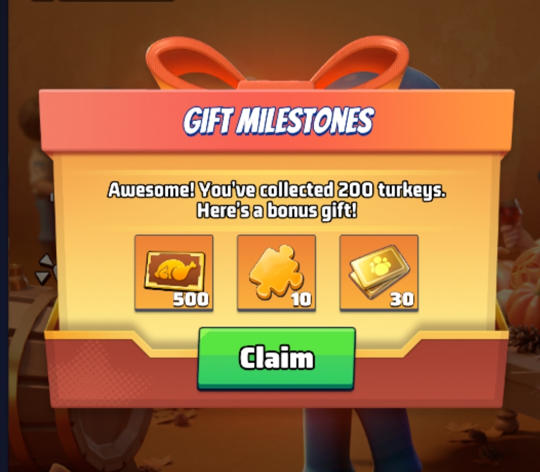 🦃Thanksgiving Event – Special event – Gift turkeys, collect lottery ...