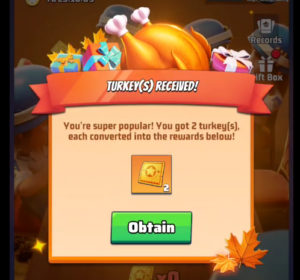🦃Thanksgiving Event – Special event – Gift turkeys, collect lottery ...