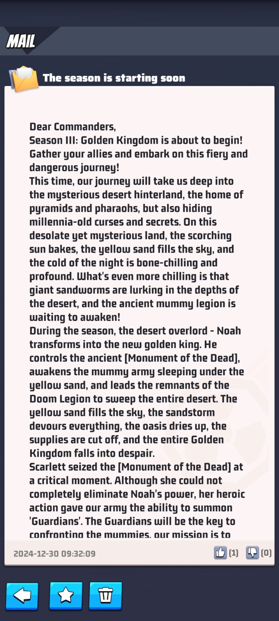 ☀️ Season 3 – Golden Kingdom – Pre-Season events, Golden Realm - Last War Tutorial