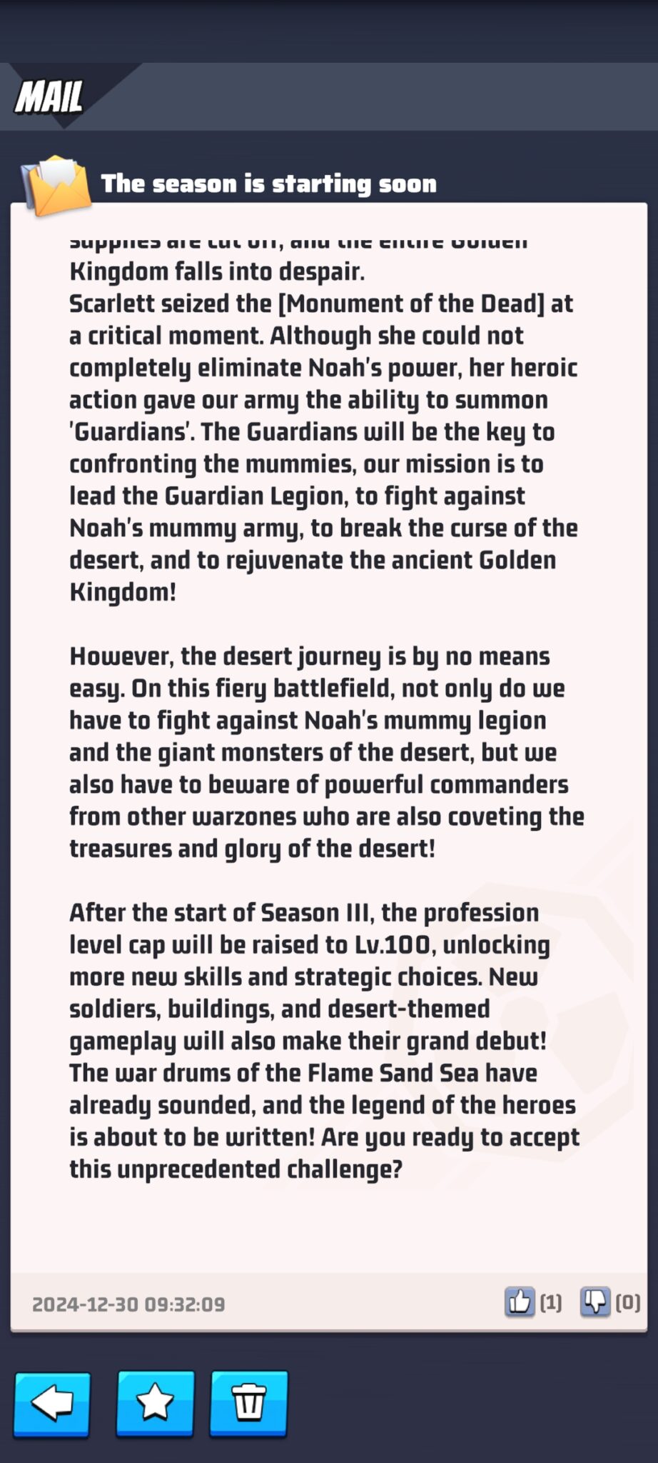 ☀️ Season 3 – Golden Kingdom – Pre-Season events, Golden Realm - Last War Tutorial