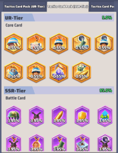 Season 4 Tactics Card – Core, battle, resource cards: Upgrade the cards ...