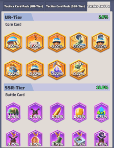 Season 4 Tactics Card – Core, battle, resource cards: Upgrade the cards ...