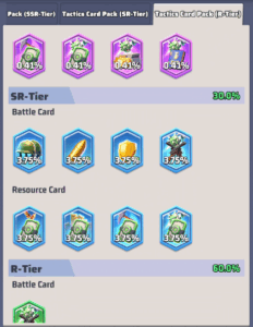 Season 4 Tactics Card – Core, battle, resource cards: Upgrade the cards ...