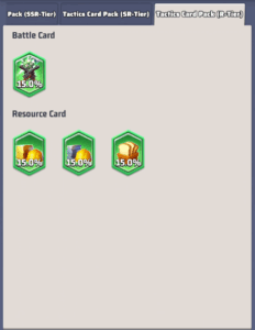 Season 4 Tactics Card – Core, battle, resource cards: Upgrade the cards ...