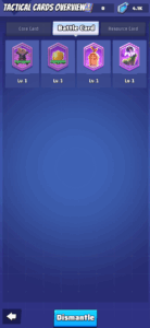 Season 4 Tactics Card – Core, battle, resource cards: Upgrade the cards ...