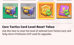 Season 4 Tactics Card – Core, battle, resource cards: Upgrade the cards ...